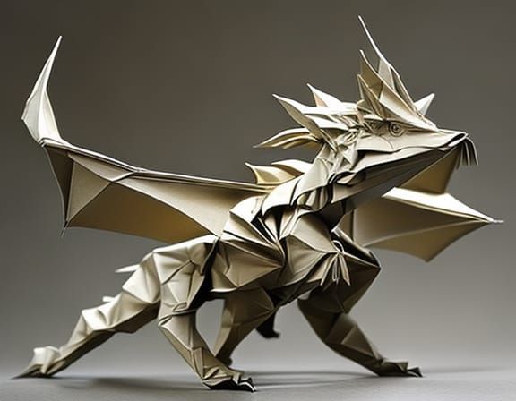 Dragon fold - AI Generated Artwork - NightCafe Creator