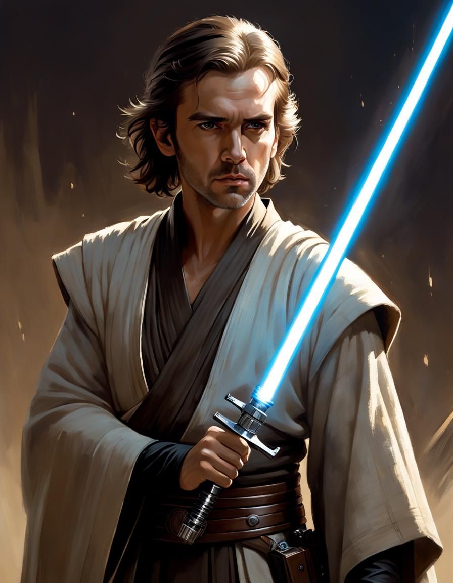 Jedi Grandmaster v11 - AI Generated Artwork - NightCafe Creator