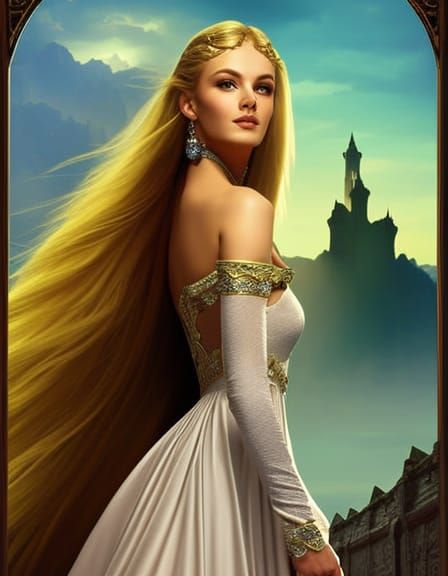 portrait girl fantasy book cover signature body out of frame poster art ...