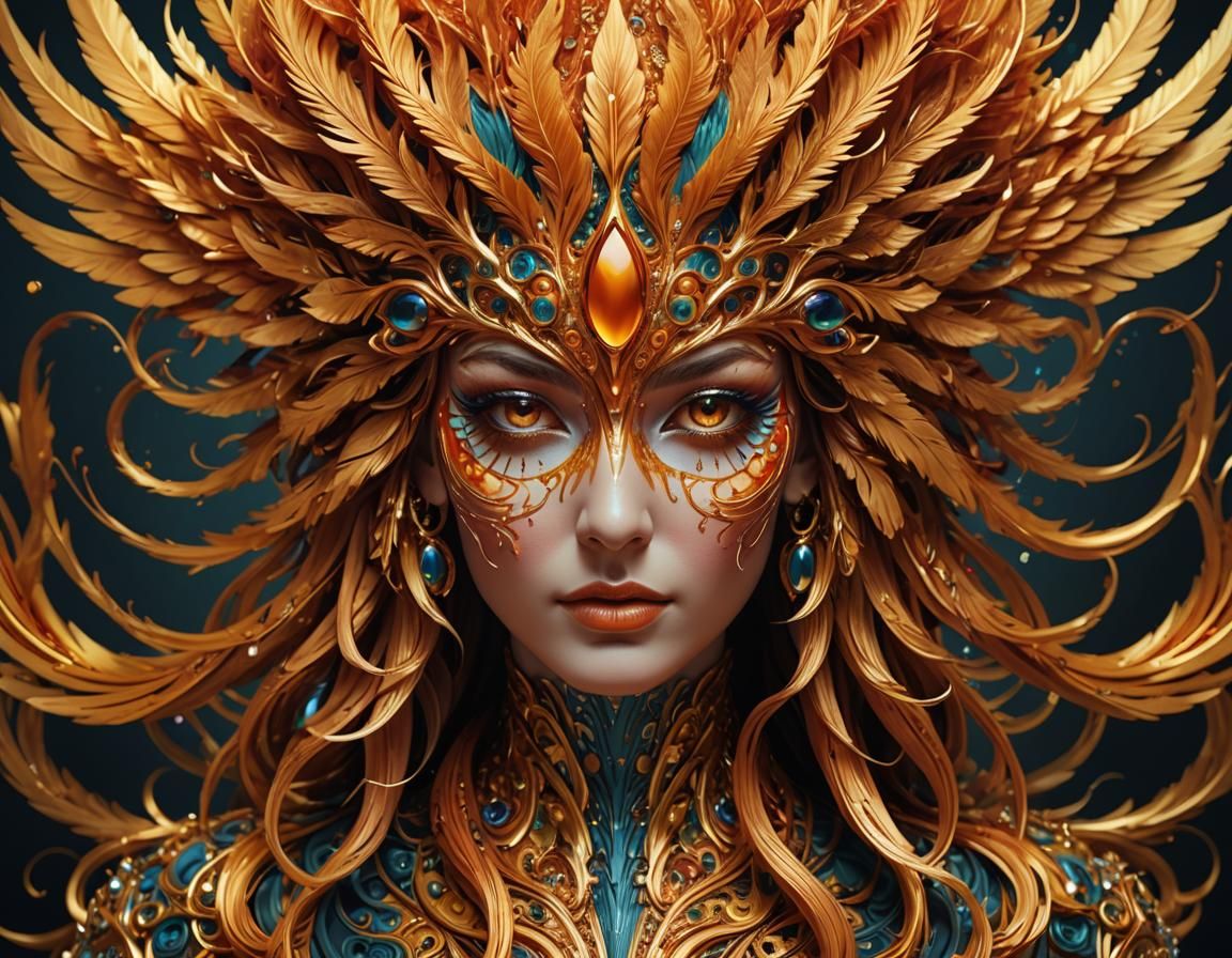 Phoenix Queen - AI Generated Artwork - NightCafe Creator