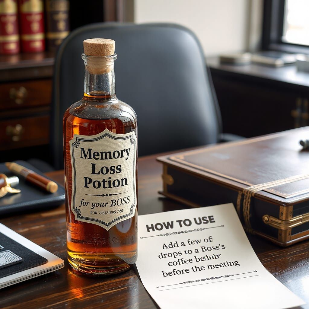 Memory Loss Potion for your Boss - Stunning Executive Desk S...