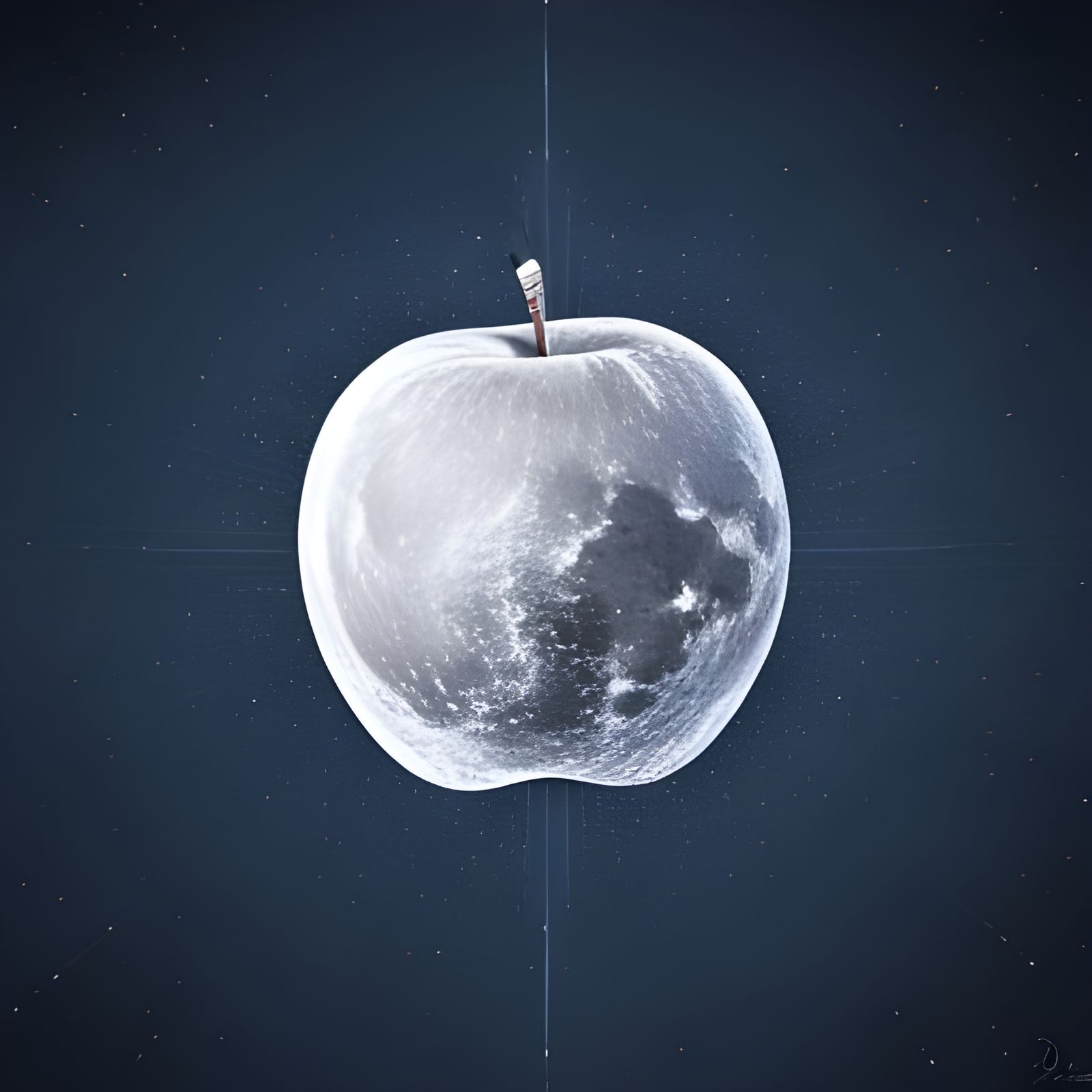 Apple moon - AI Generated Artwork - NightCafe Creator