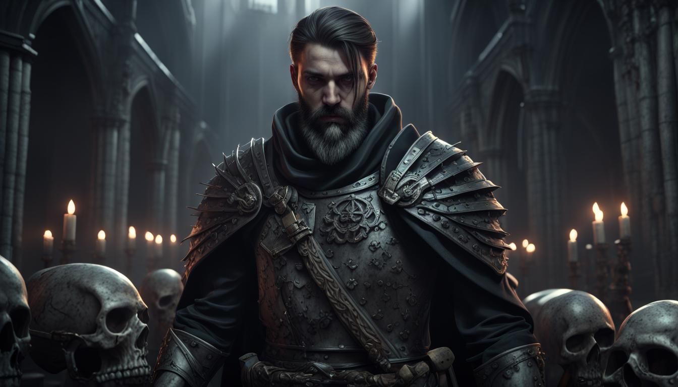 Dark Brooding Knight - AI Generated Artwork - NightCafe Creator