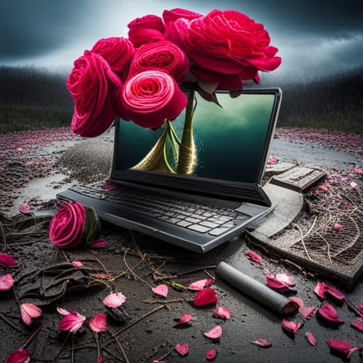 My laptop died today, I'm going to miss it so much - AI Generated ...