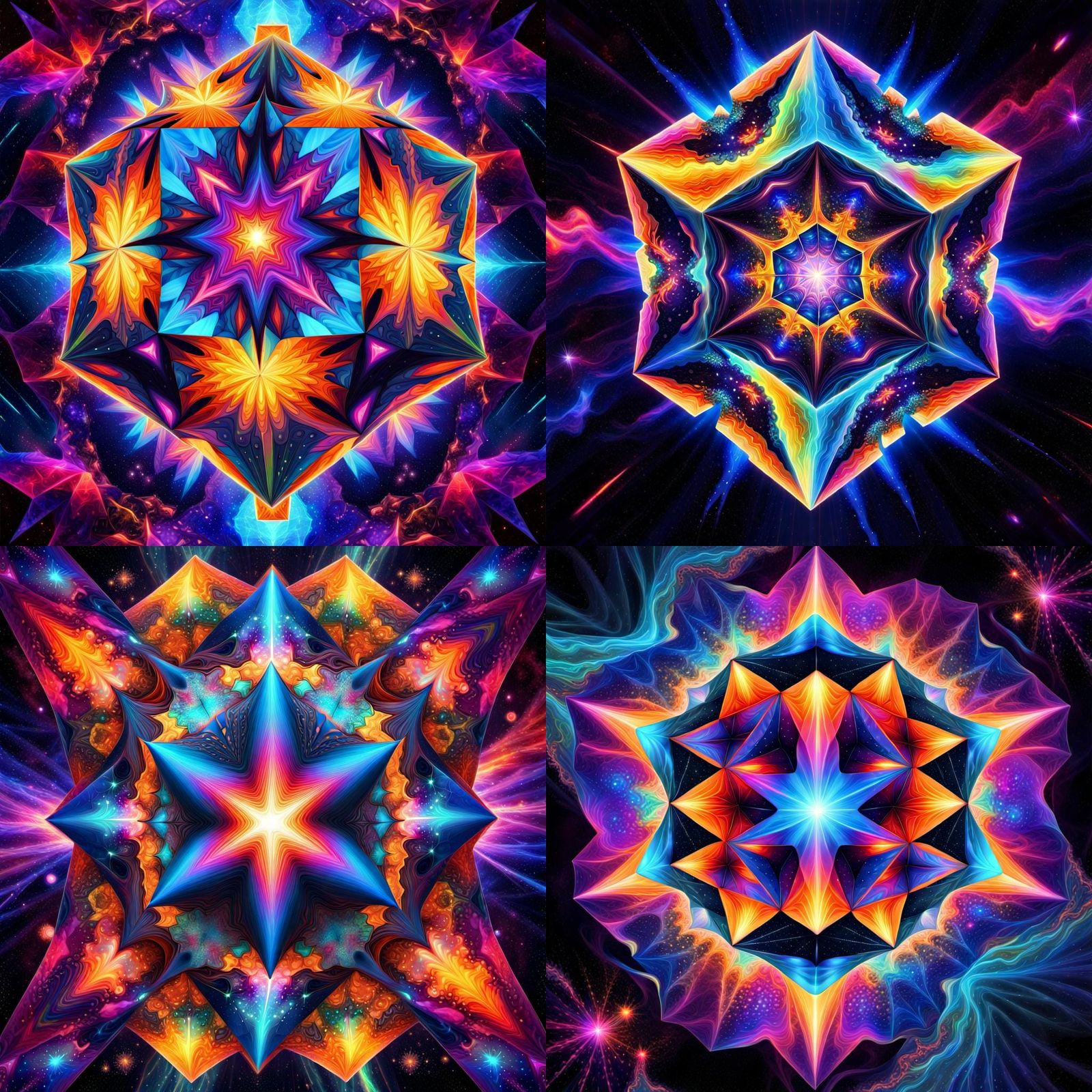 masterpiece epic Psychedelic Cosmic ultra fractalized starcube 8k vivid ...