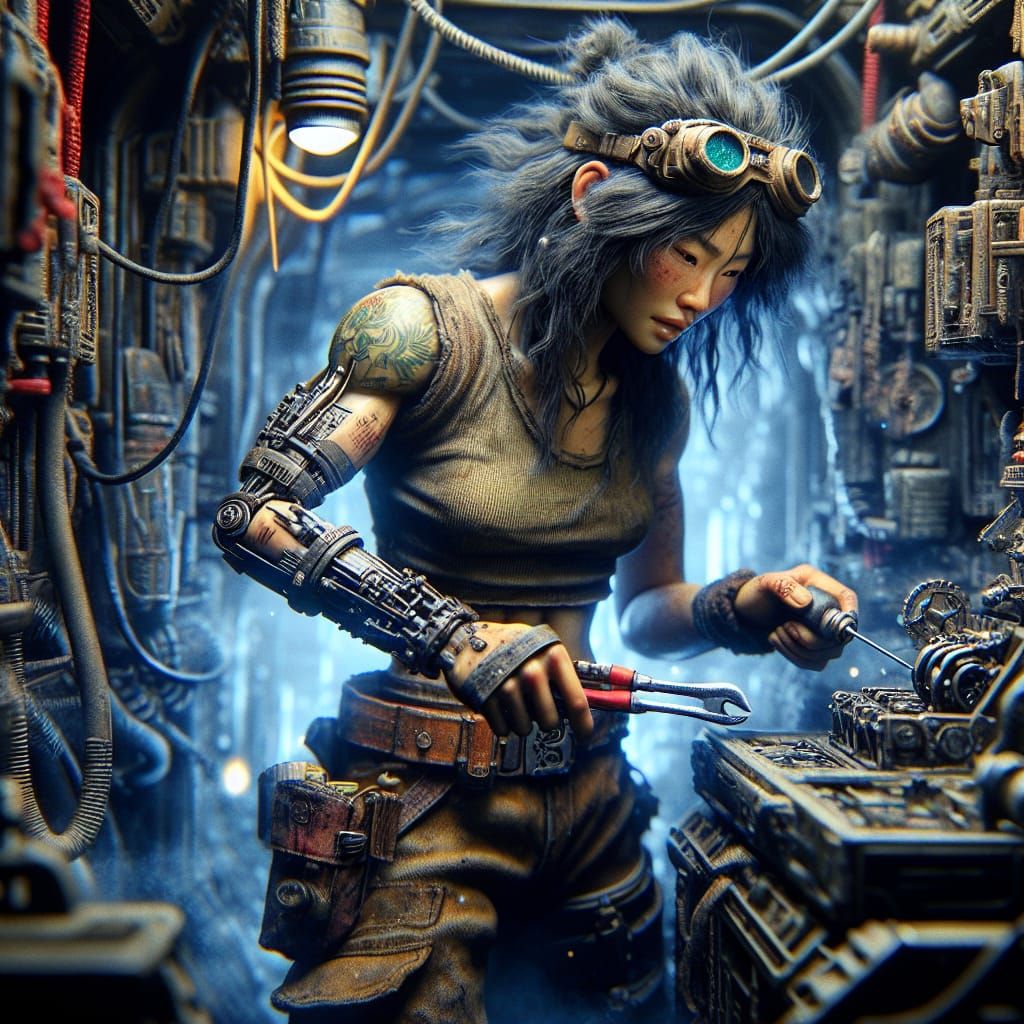 Hard at work - AI Generated Artwork - NightCafe Creator