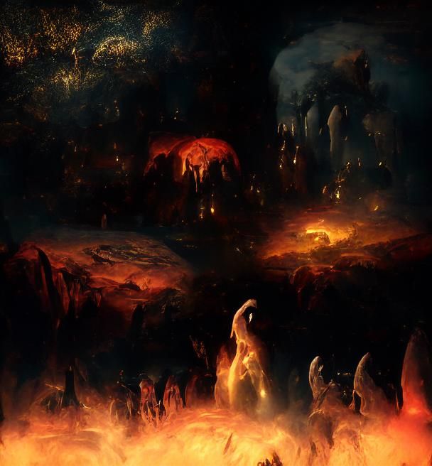 Hell Space Hellscape | Albert Bierstadt & Gustave Dore - AI Generated ...