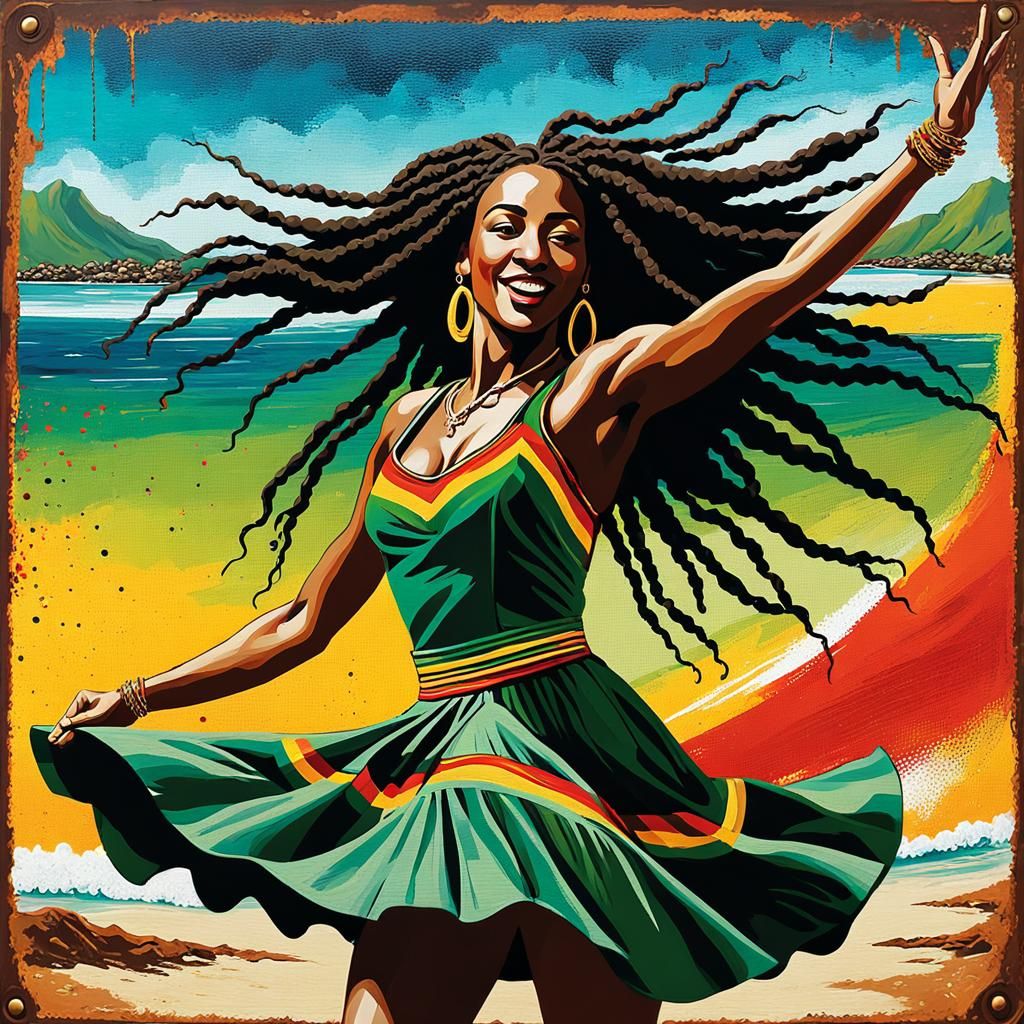 Reggae woman - AI Generated Artwork - NightCafe Creator