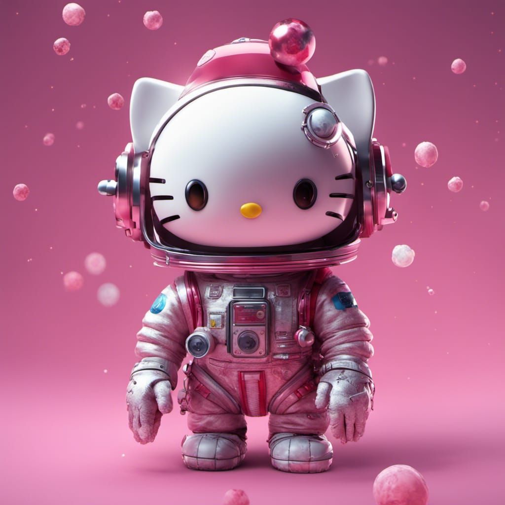 Hello Kitty Astronaut, 64k resolution, a masterpiece, 75mm ...