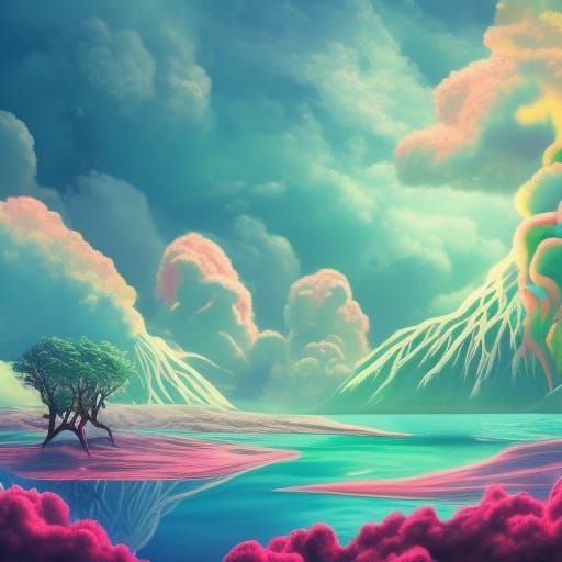 Alien World - AI Generated Artwork - NightCafe Creator