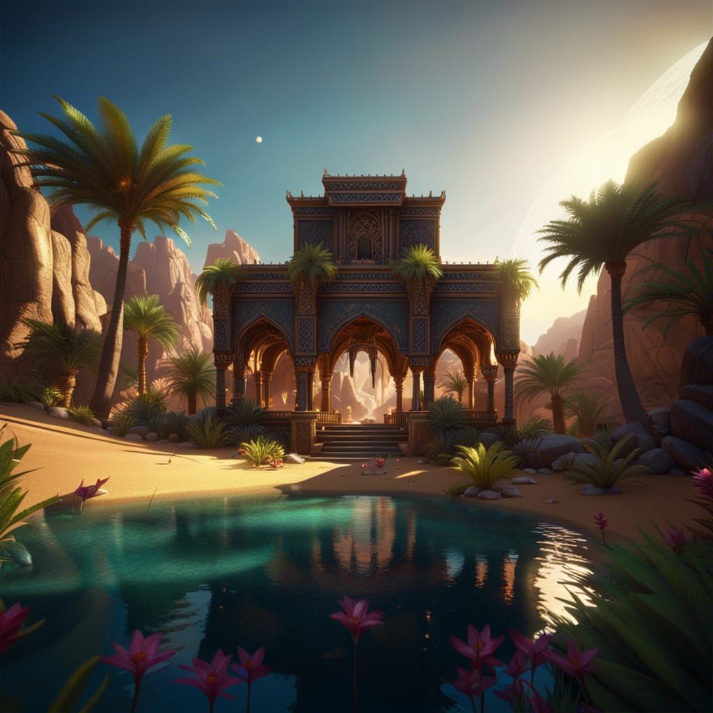 Oasis - AI Generated Artwork - NightCafe Creator