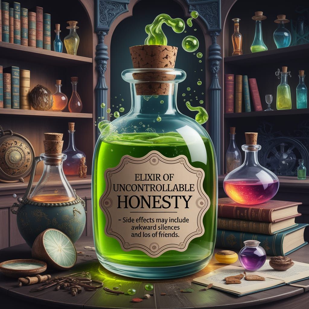 Potions with Funny Labels - Potions with Funny Labels