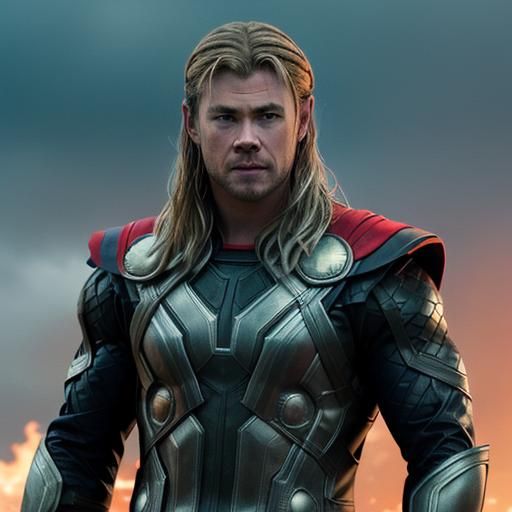 Chris - Chris Hemsworth Portrays Thor in Cinematic Stillnes...
