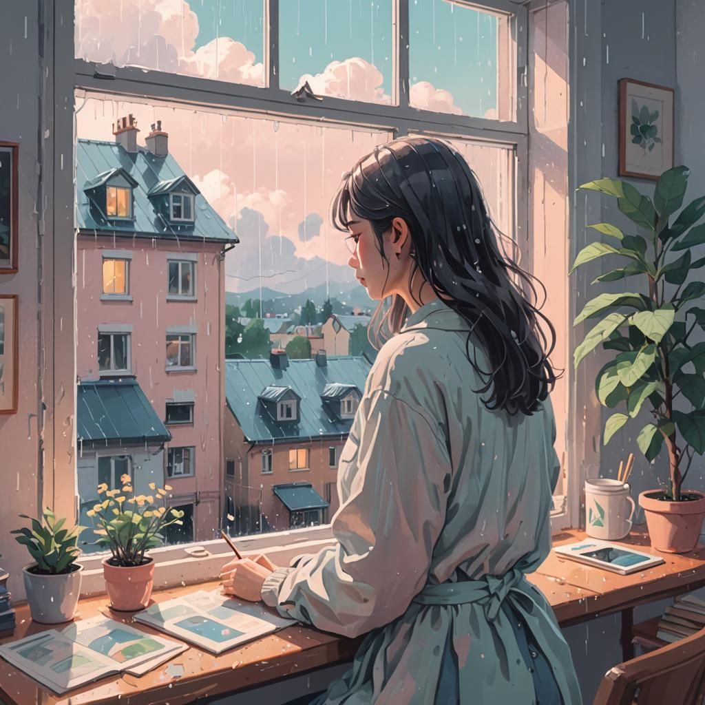 Another Rainy Day - AI Generated Artwork - NightCafe Creator