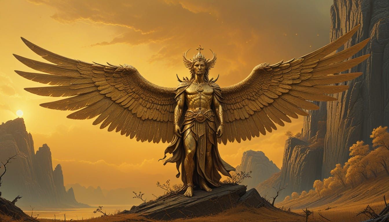 A Bible's accurate Cherubim - Ancient Cherubim with Intricat...