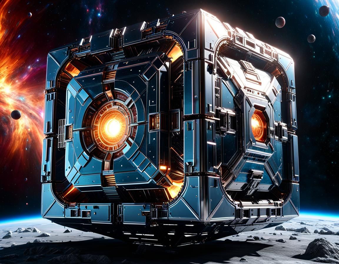 Energy Collector on the Moon - AI Generated Artwork - NightCafe Creator