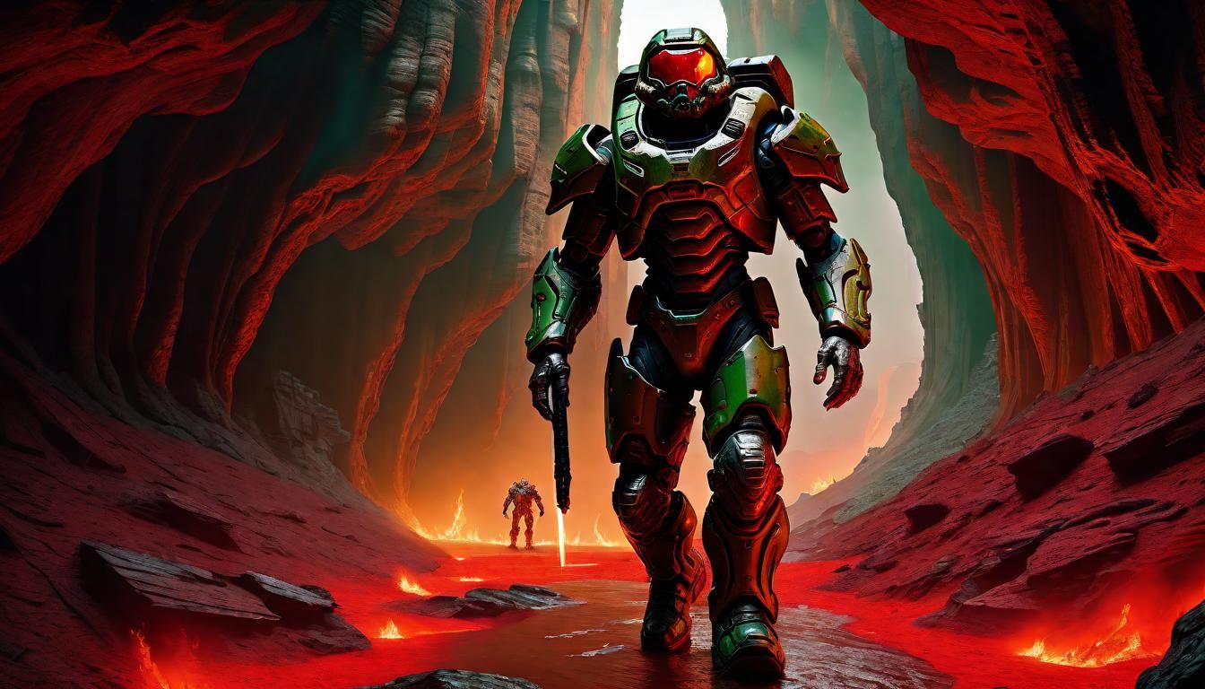 DOOM Chapter 3: Inferno - AI Generated Artwork - NightCafe Creator