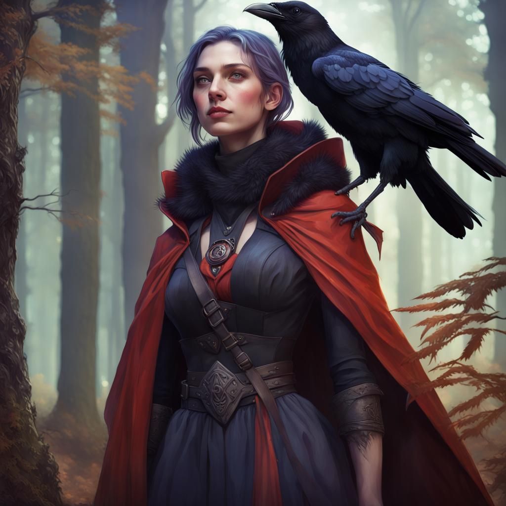 Raven Witch - AI Generated Artwork - NightCafe Creator