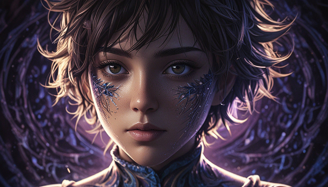 "Frayed Reality" - A surreal and fantastical scene of a beautiful full ...