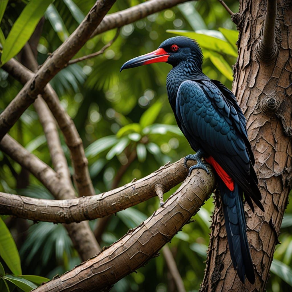 A Magnificent Frigatebird - A Magnificent Frigatebird