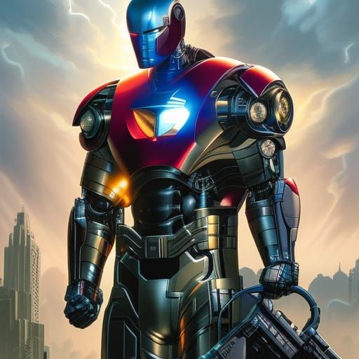 Robotic Bodyguard - AI Generated Artwork - NightCafe Creator