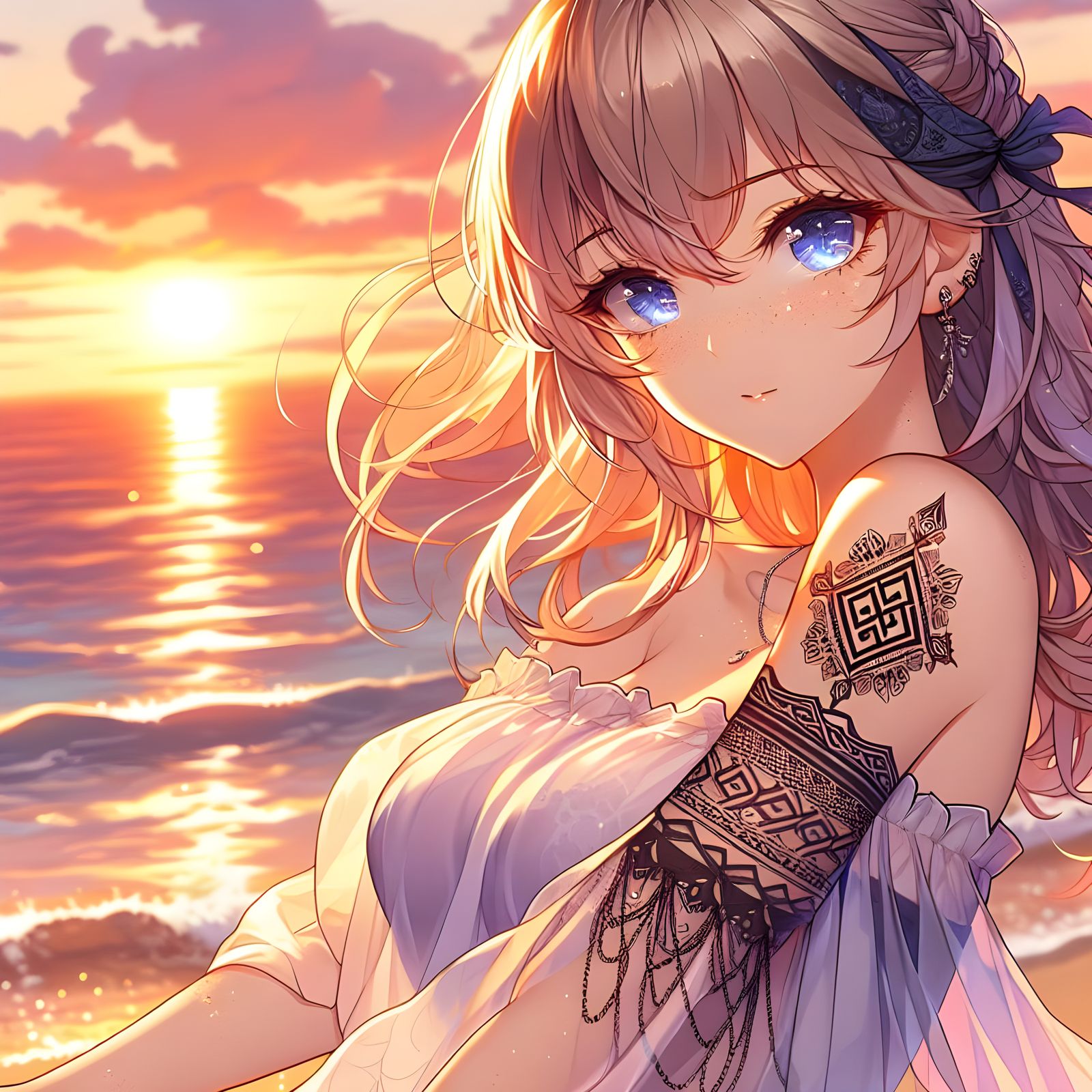 Tattooed Beauty at the Beach - Tattooed Beauty at the Beach