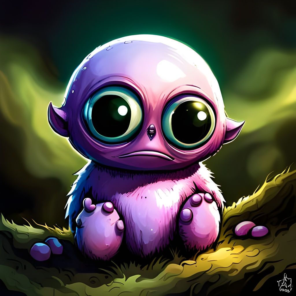 Sad Lil Creature Dude - AI Generated Artwork - NightCafe Creator