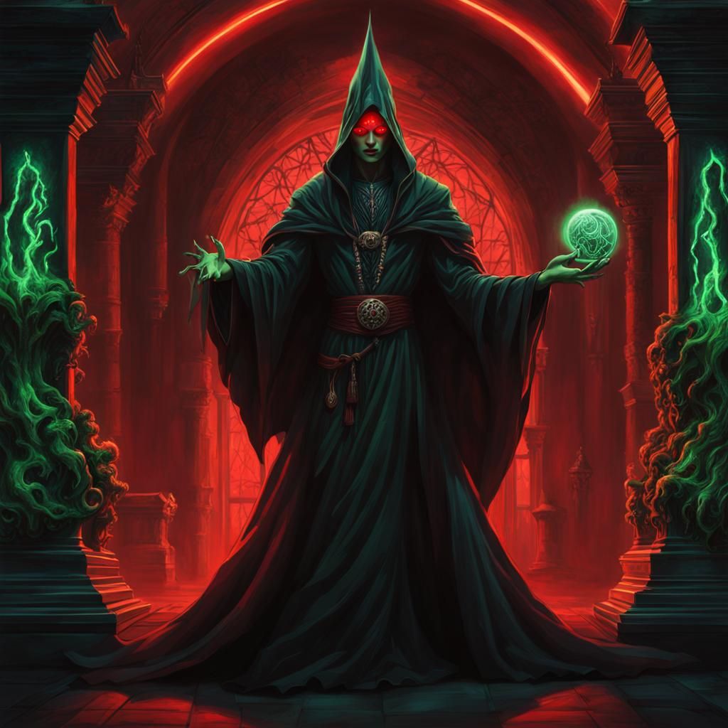 Necromancer Art 3 - AI Generated Artwork - NightCafe Creator