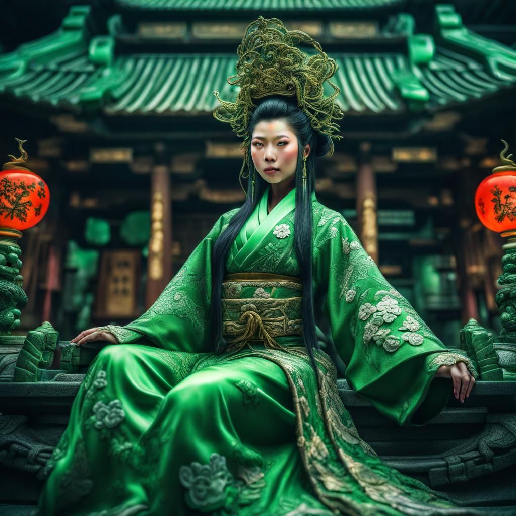 The Jade Empress - AI Generated Artwork - NightCafe Creator
