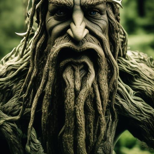 Treebeard sights some orcs chopping down the forest... - AI Generated ...