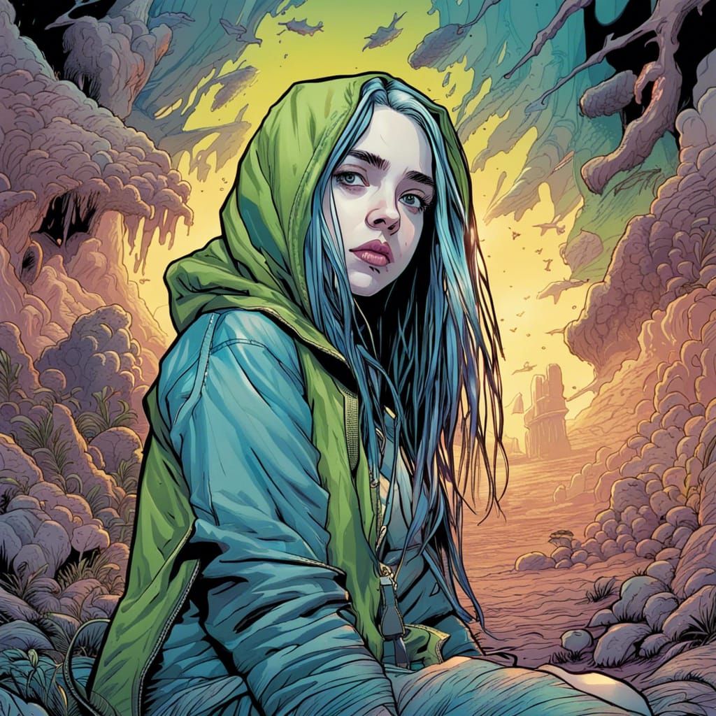 Billie Eilish - AI Generated Artwork - NightCafe Creator