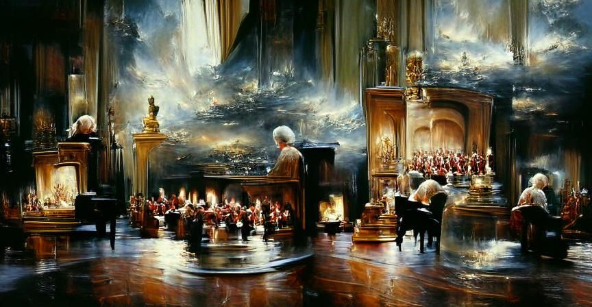 Mozart requiem in D minor #ModifierMonday. - AI Generated Artwork - NightCafe Creator