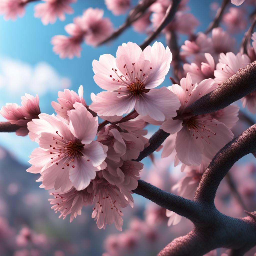 Cherry Blossom - AI Generated Artwork - NightCafe Creator