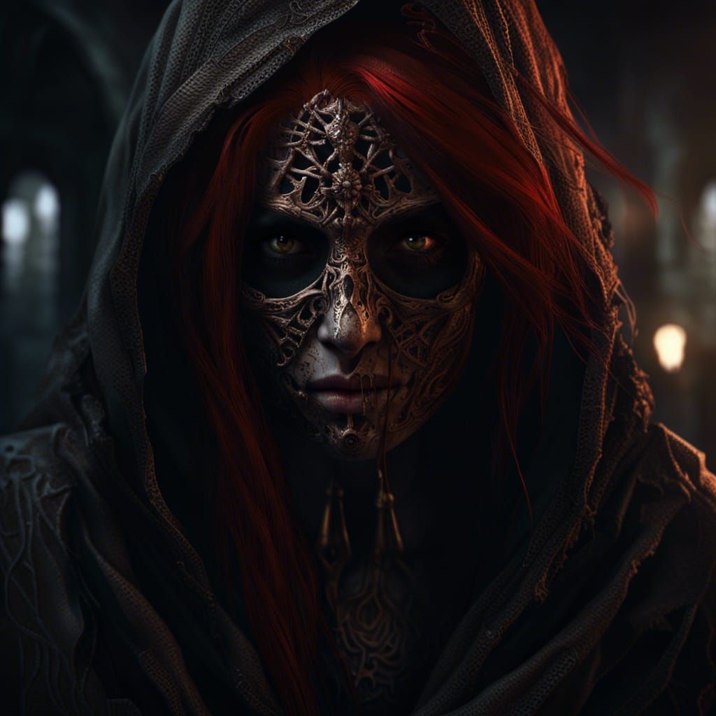 Masked Evil - AI Generated Artwork - NightCafe Creator