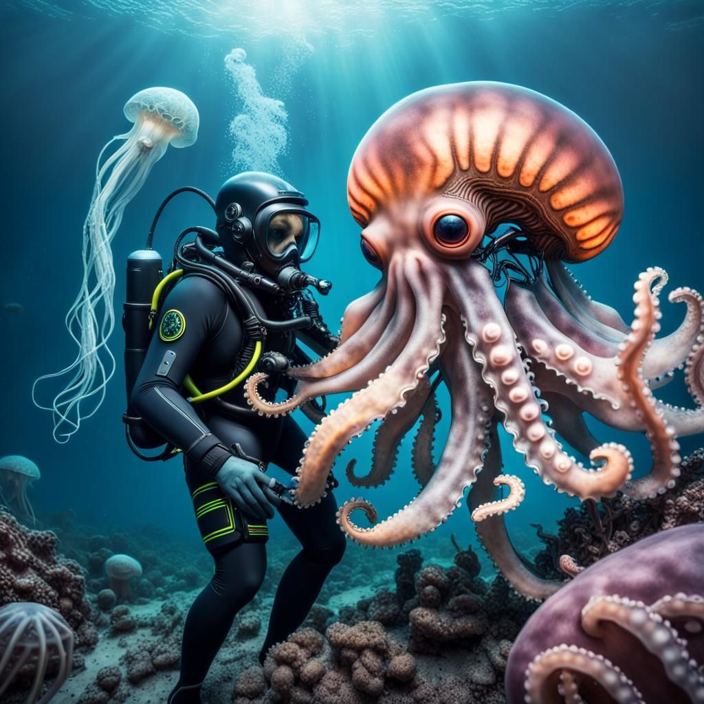 Deep sea - AI Generated Artwork - NightCafe Creator