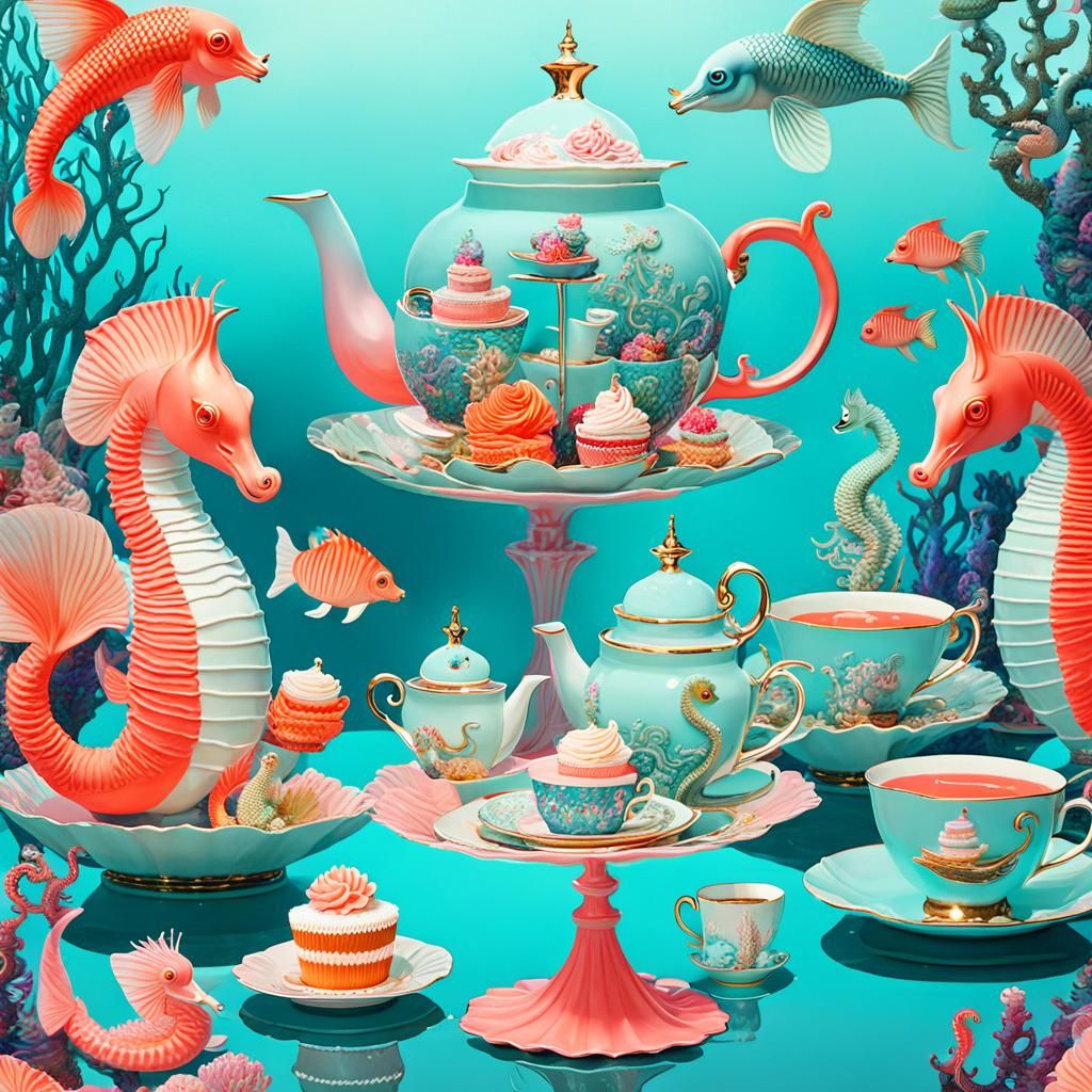 Tea Party - AI Generated Artwork - NightCafe Creator