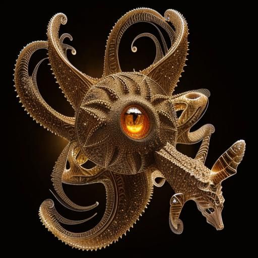 Sand creature dissolving into a swirl of transparent sand, fantasy ...