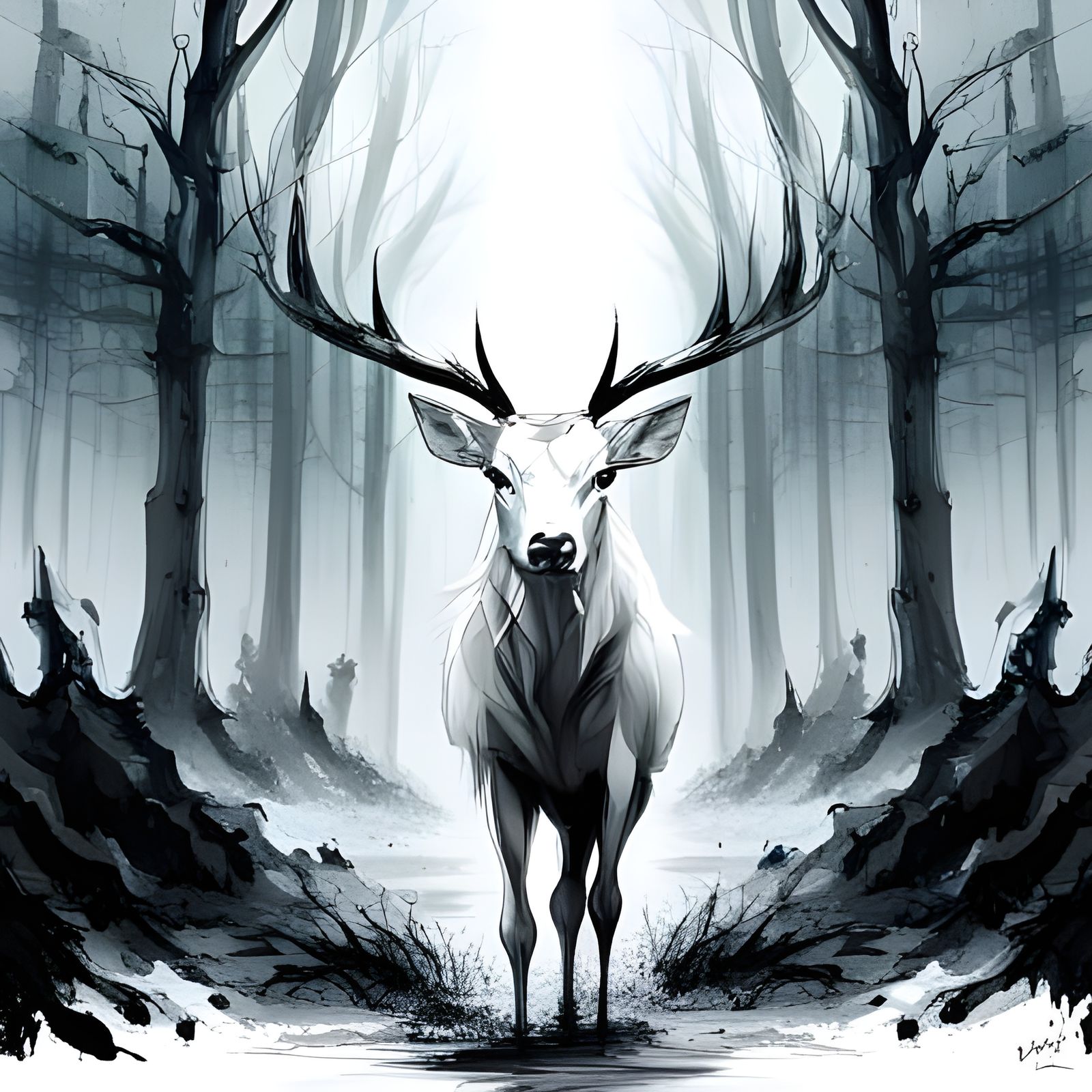 Stag Spirit - AI Generated Artwork - NightCafe Creator