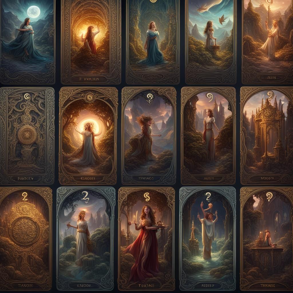 Insanely beautiful Tarot cards - AI Generated Artwork - NightCafe Creator