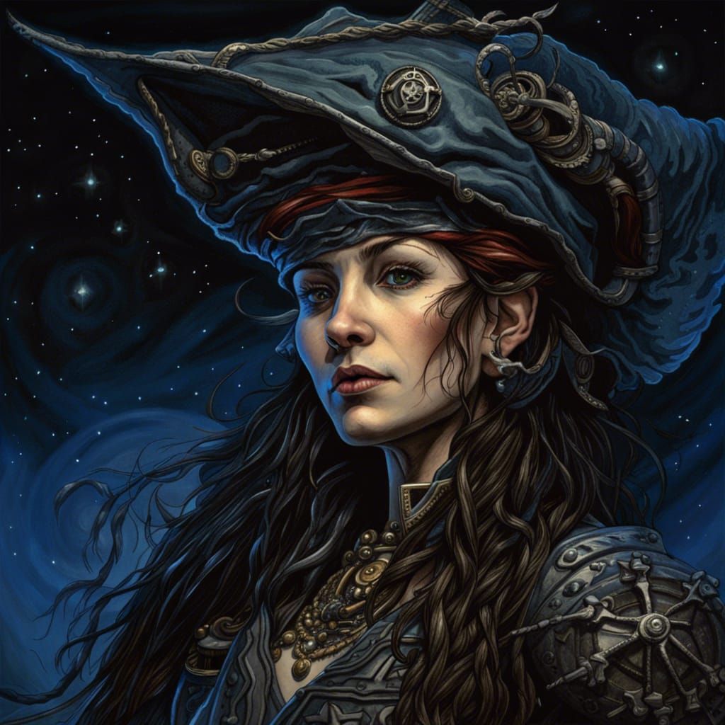 Female space pirate - AI Generated Artwork - NightCafe Creator