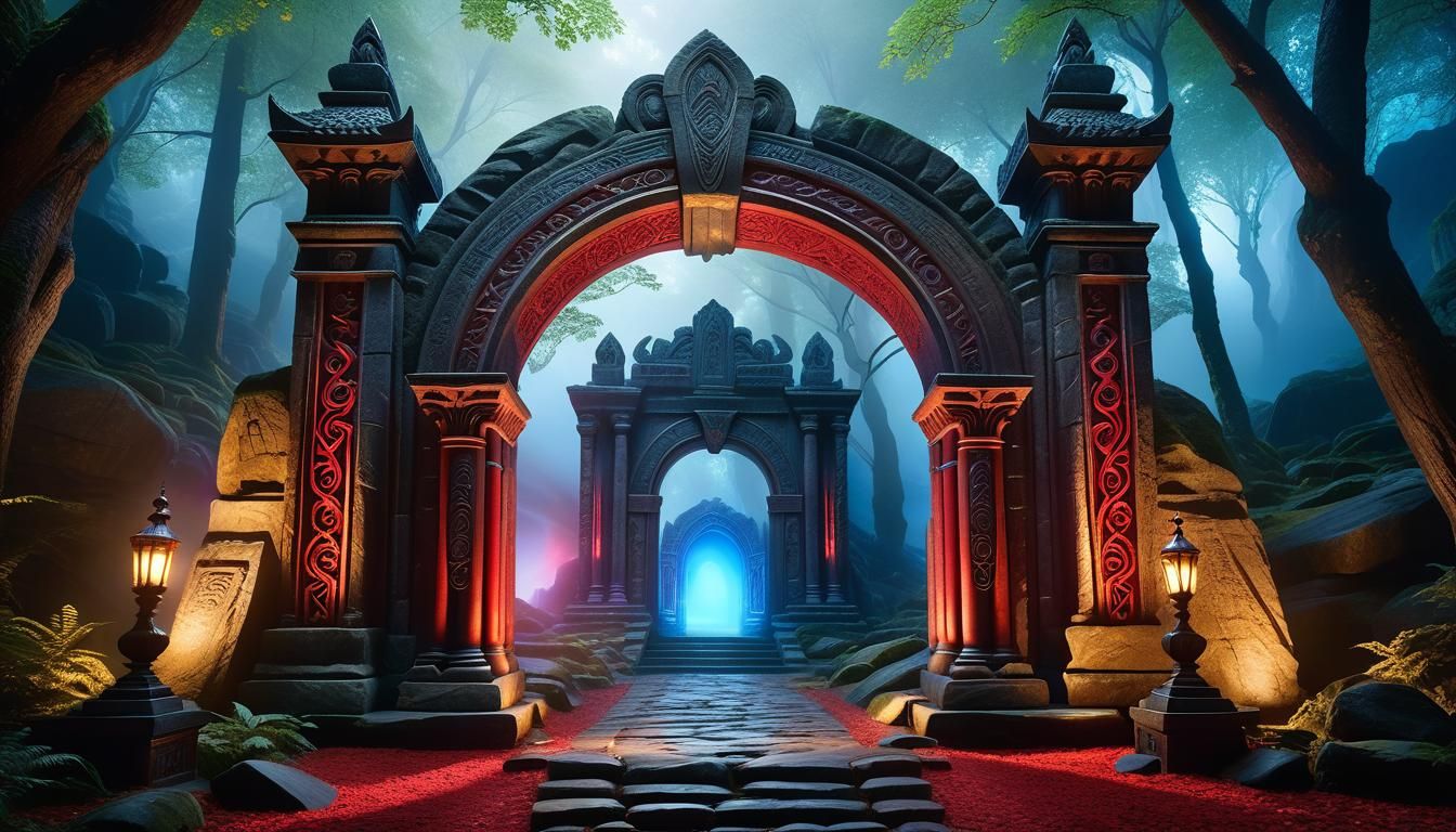 Epic Entrance - AI Generated Artwork - NightCafe Creator