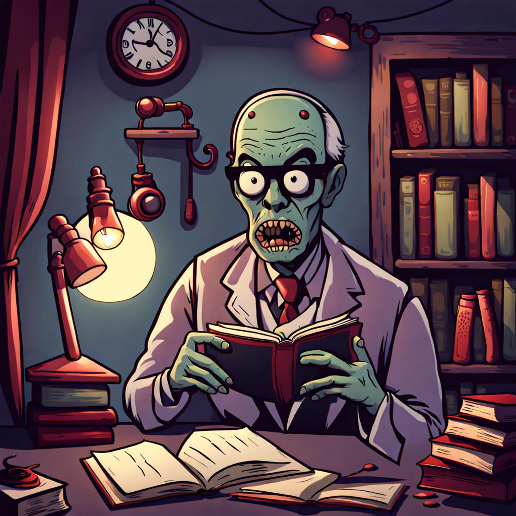 Story time with Dr. Horror - AI Generated Artwork - NightCafe Creator