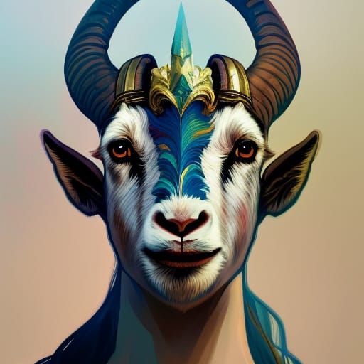 The goat queen - AI Generated Artwork - NightCafe Creator