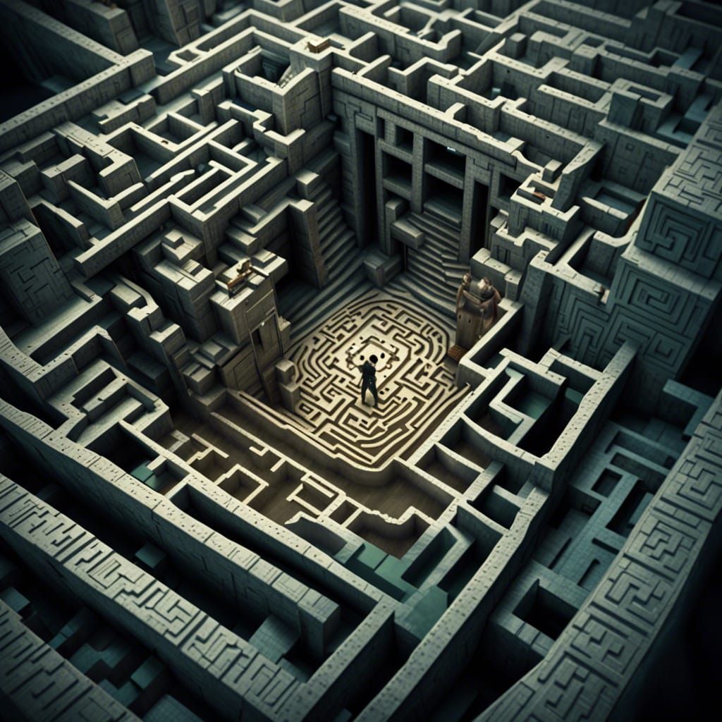 Run the maze - AI Generated Artwork - NightCafe Creator