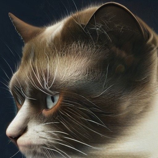 Grumpy cat 3 - AI Generated Artwork - NightCafe Creator