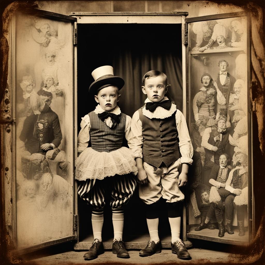 Wacky Historical Photos A captivating mixed media collage featuring a ...