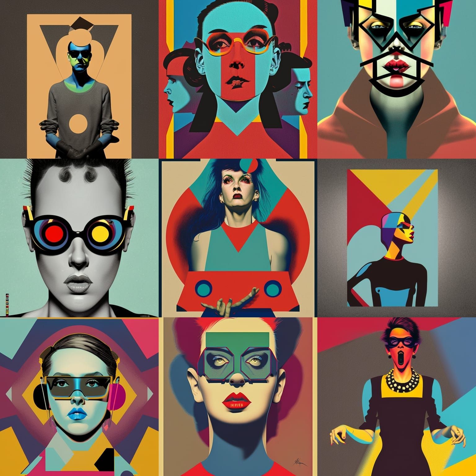 Devo, Rock, Punk Rock, New Wave, Post-Punk, Screen print, pop art. - AI ...