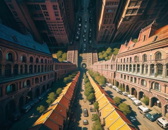 Urban Perspectives - AI Generated Artwork - NightCafe Creator