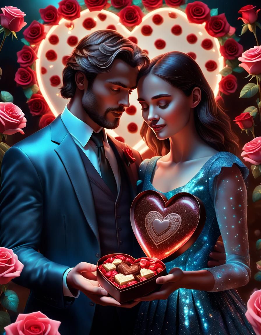 Happy Valentine's Day - AI Generated Artwork - NightCafe Creator