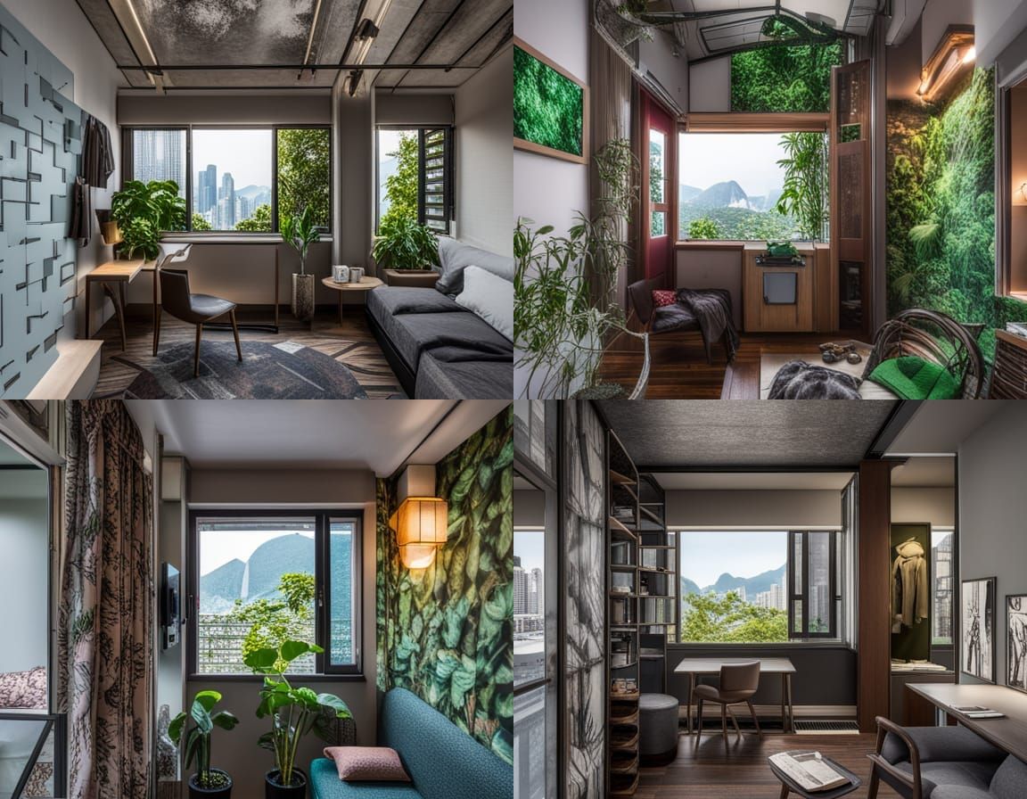 Inside a room with a green nature view in Hong Kong’s seedy red light ...